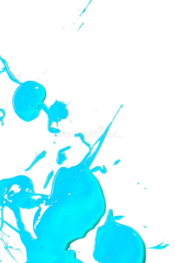 Blue Paint Splatters and Spots for Background Stock Image - Image of ...