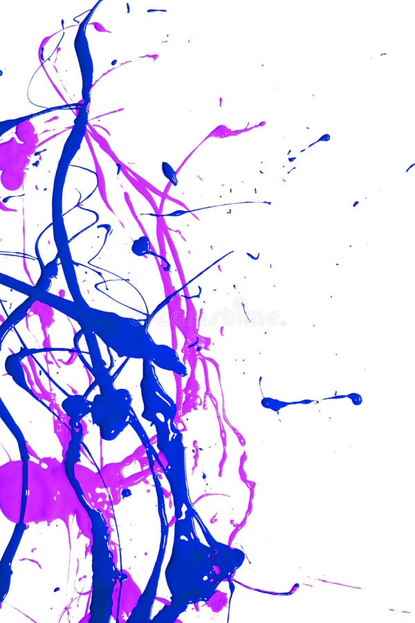 Blue Paint Splatters and Spots for Background Stock Photo - Image of ...