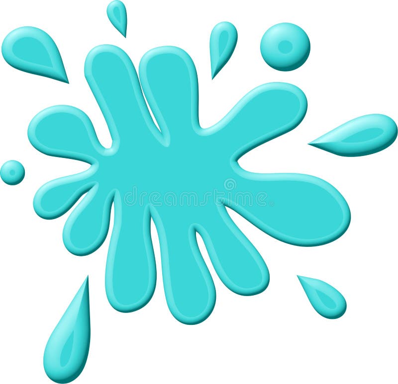 Blue Paint Splodge stock illustration. Illustration of graphic - 15797307
