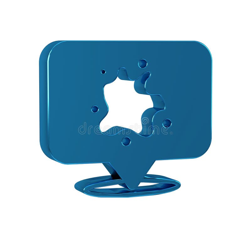 Blue Paint Spray Icon Isolated on Transparent Background. Stock ...