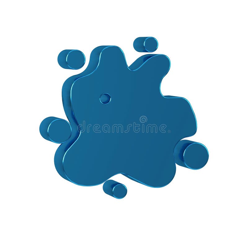 Blue Paint Spray Icon Isolated on Transparent Background. Stock ...