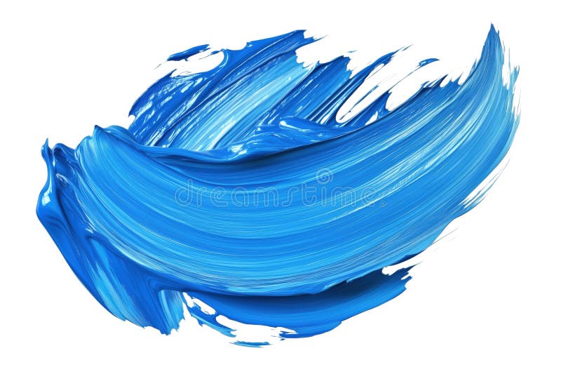 Blue Paint Stroke, Vibrant Abstract Texture, Dynamic Movement, Artistic ...