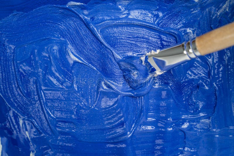 Blue paint texture on wall stock image. Image of architectural - 178876993