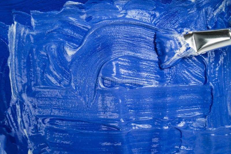 Blue paint texture on wall stock image. Image of gouache - 178877159