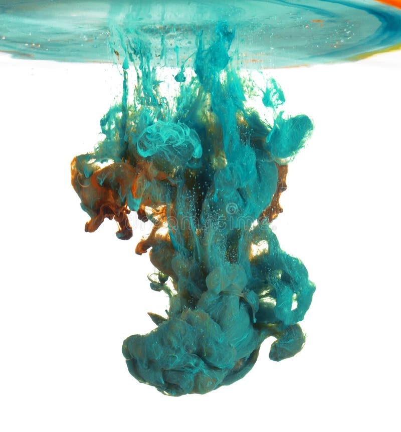 Blue and paint in water stock image. Image of pattern - 77410289