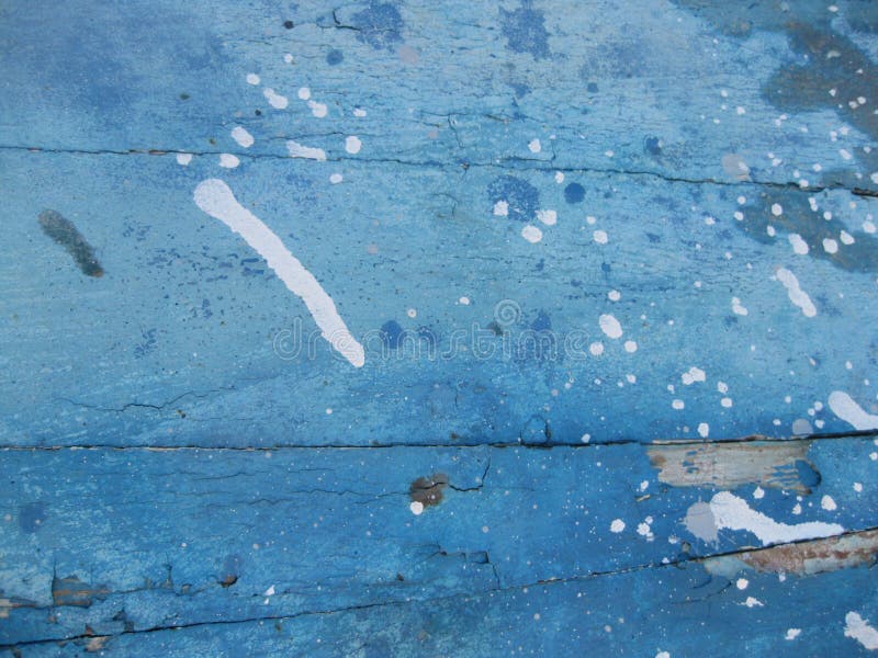 Blue Paint with White Spatter Stock Image - Image of spatter, peeling ...