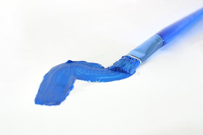 Blue Paintbrush 2 stock photo. Image of brush, paintbrush - 47104