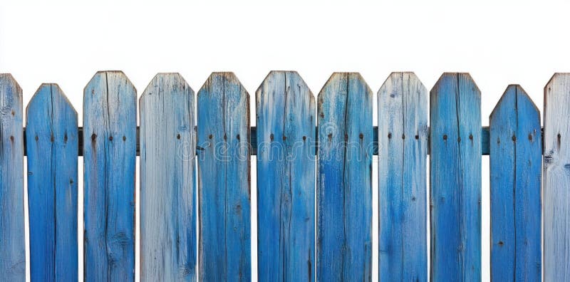 Blue Painted Fence Provides Security and Adds Charm with Countryside ...