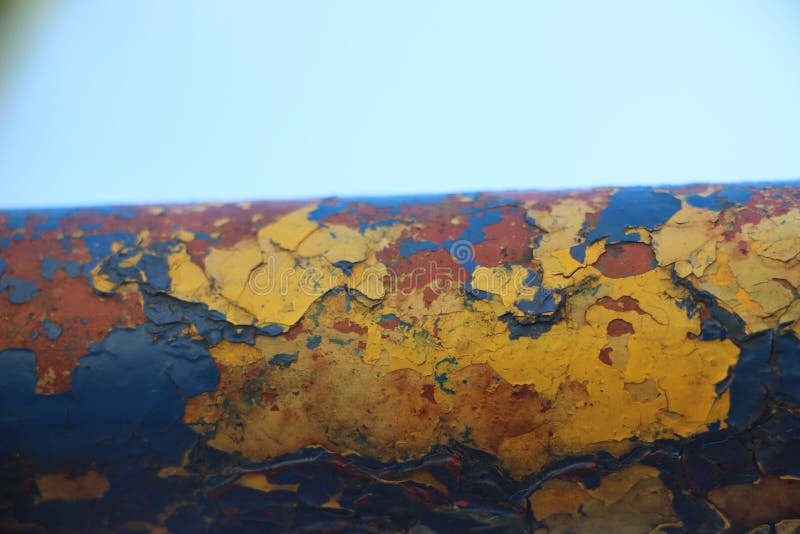Blue Painted Metal with a Rust Texture Stock Image - Image of backdrop ...