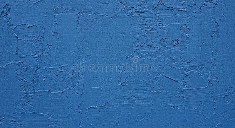 Blue Painted Texture. Toned Concrete Wall Background. Decorative ...