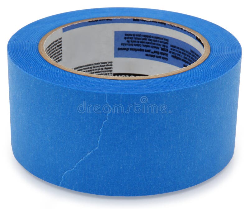 Blue Painters Tape stock photo. Image of peel, roll, cover - 1673718