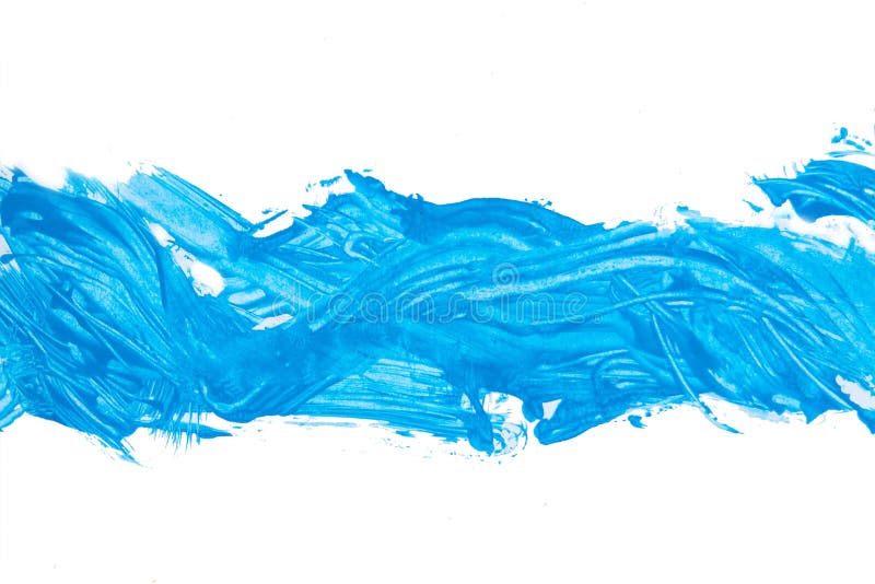 Blue Painting Abstract Background Stock Image - Image of childish, spot ...