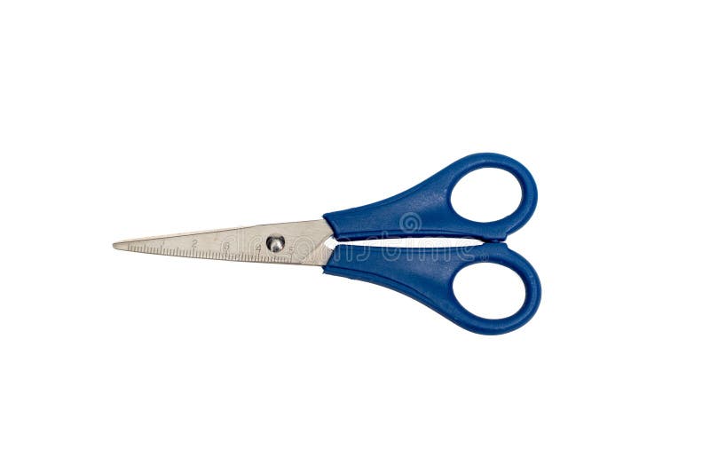 Blue Pair Scissors Ruler Handle Stock Photos - Free & Royalty-Free ...
