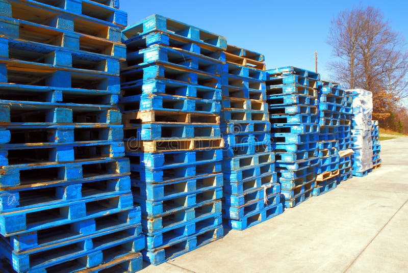 Blue palettes stock photo. Image of delivery, carriage - 1937860