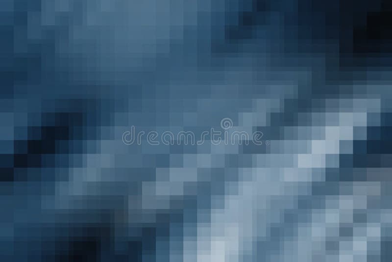 Blue Panoramic Geometric Background with Mosaic Texture. Abstract ...