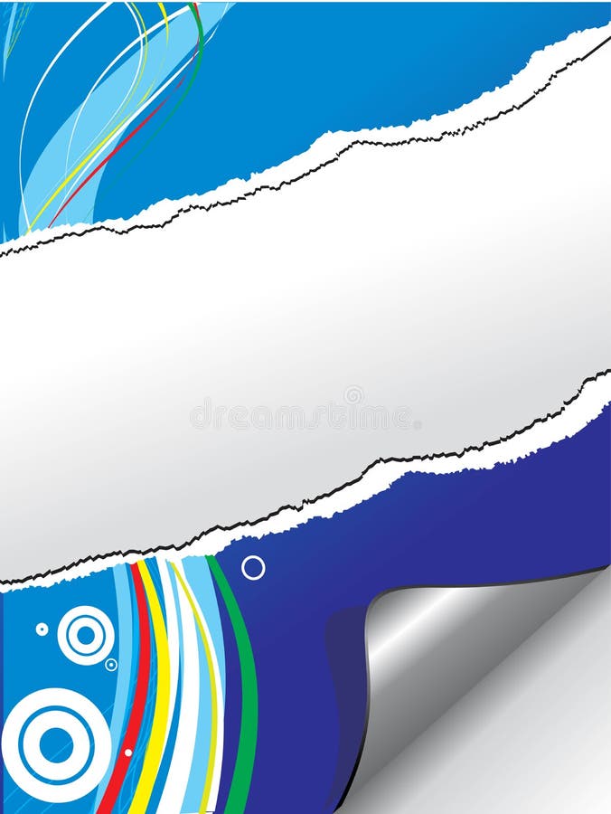 Blue paper stock vector. Illustration of communication - 5451767