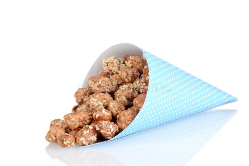 Sesame seed pretzel stock photo. Image of original, crunchy - 10980374