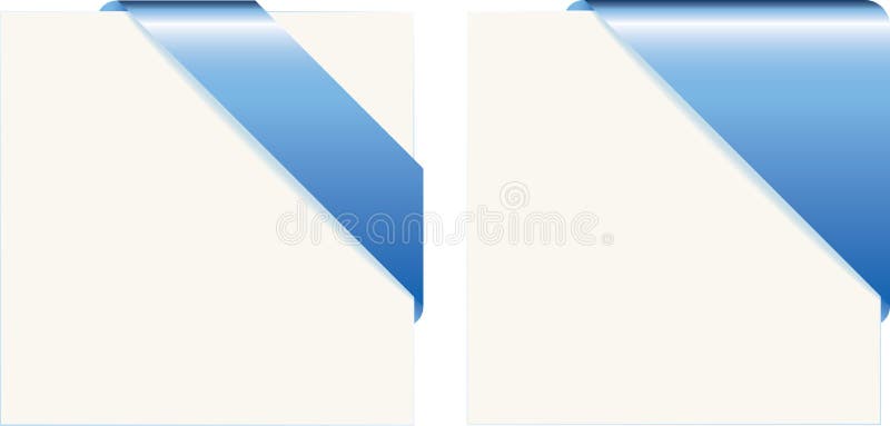 Blue paper corners stock vector. Illustration of label - 57654649