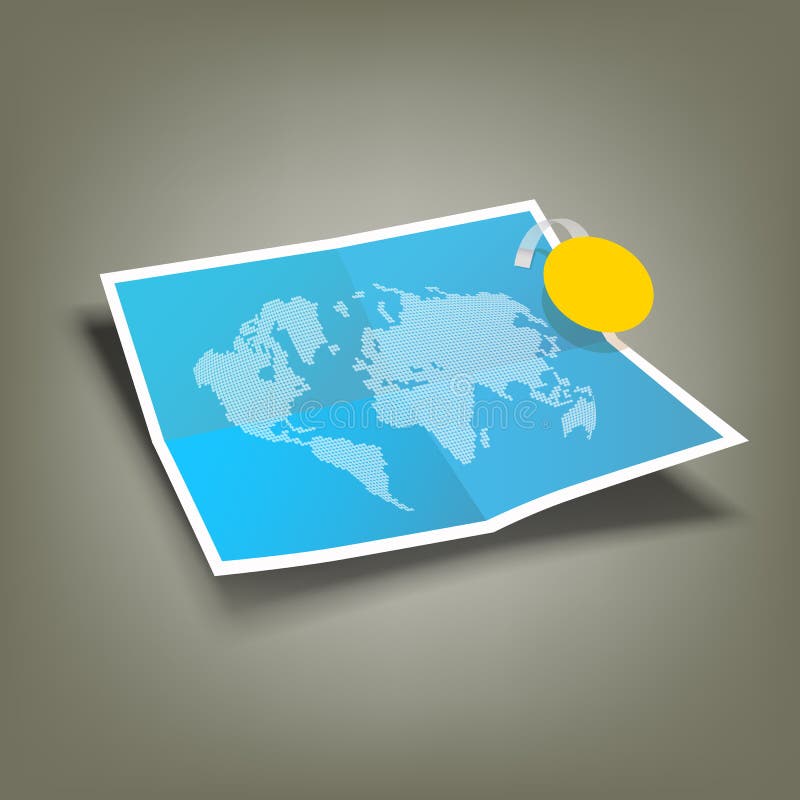 World map on folded paper stock vector. Illustration of americas - 30997785 World map on folded paper stock vector. Illustration of americas - 30997785