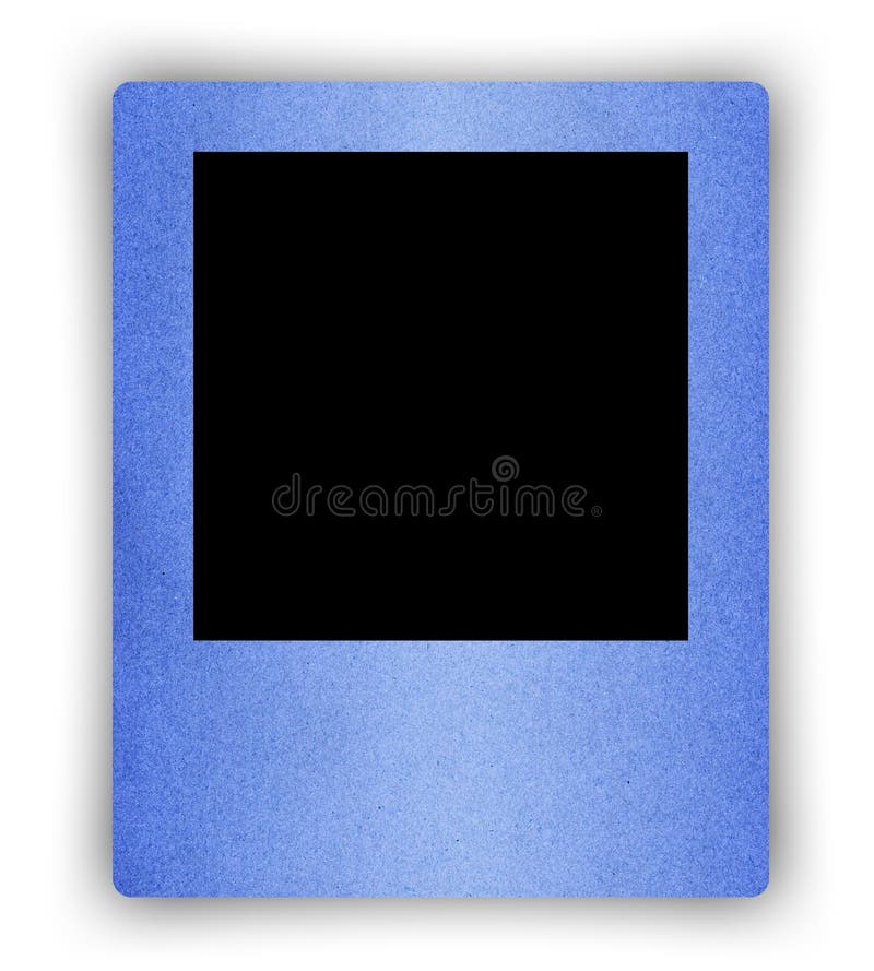 Blue paper frame on white stock photo. Image of graphic - 29538322