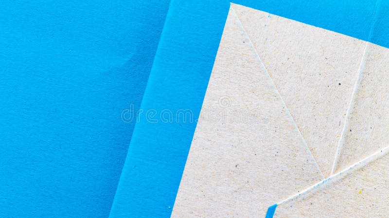 Blue Paper Notepad on Blue Background Stock Photo - Image of object ...