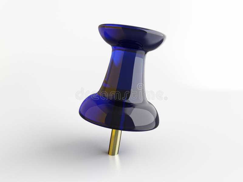 Blue Paper Pin stock illustration. Illustration of empty - 26477750