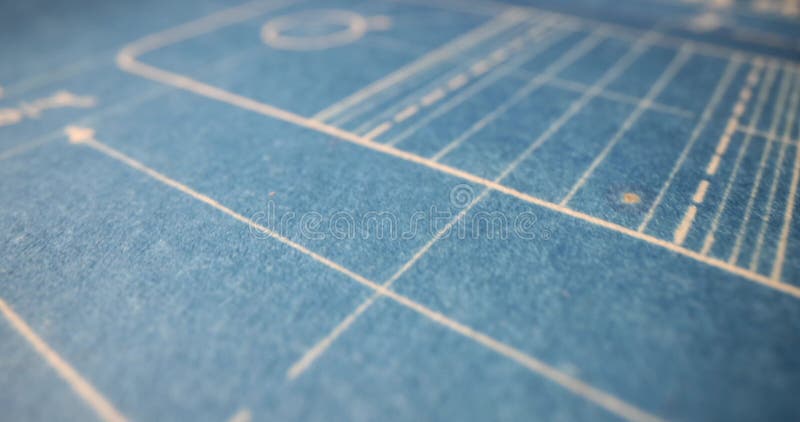 Blue Paper Sheet with White Drawings and Mathematical Formulas Stock ...