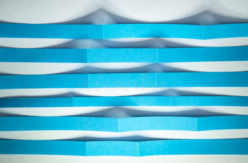 Blue Paper Strips As Ripples Stock Photo - Image of group, blue: 85072812