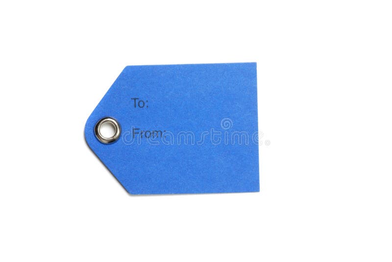 Blue Paper Tags stock image. Image of cardboard, isolation - 7294589
