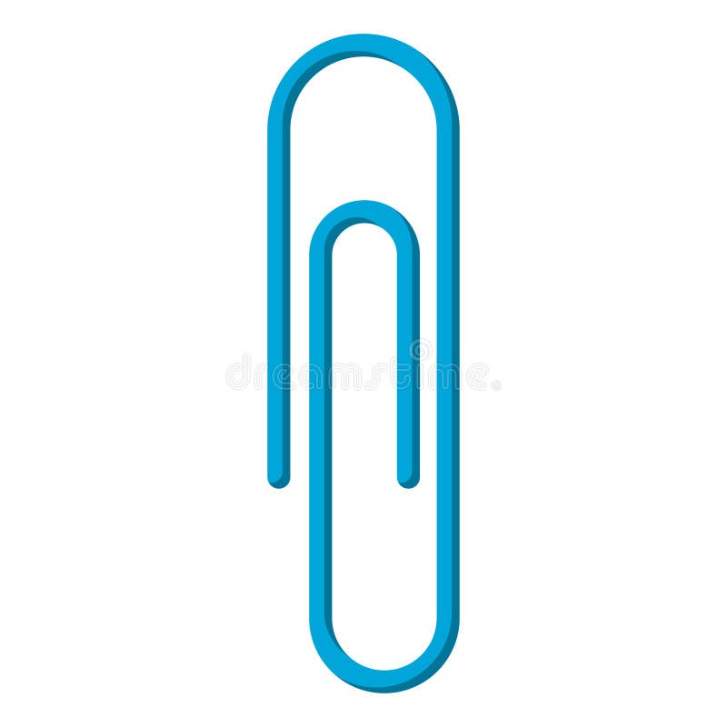 Paperclip Cartoon Character Angry Face Clip Office Stock Vector ...