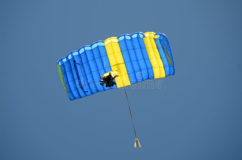 Blue parachute stock image. Image of blue, parachute - 26288257