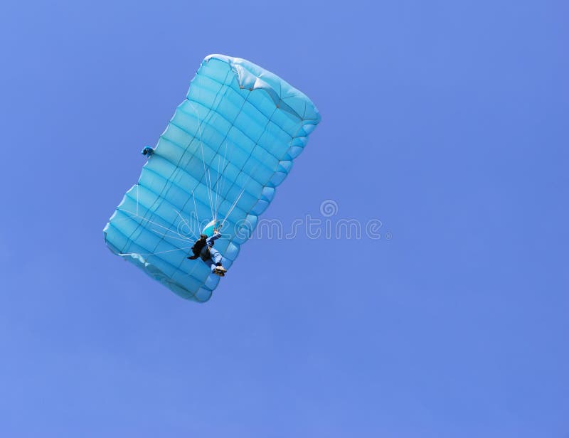 Blue parachute stock image. Image of activity, skydive - 8876227
