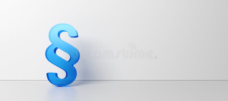 The blue paragraph sign stock illustration. Illustration of judgment ...