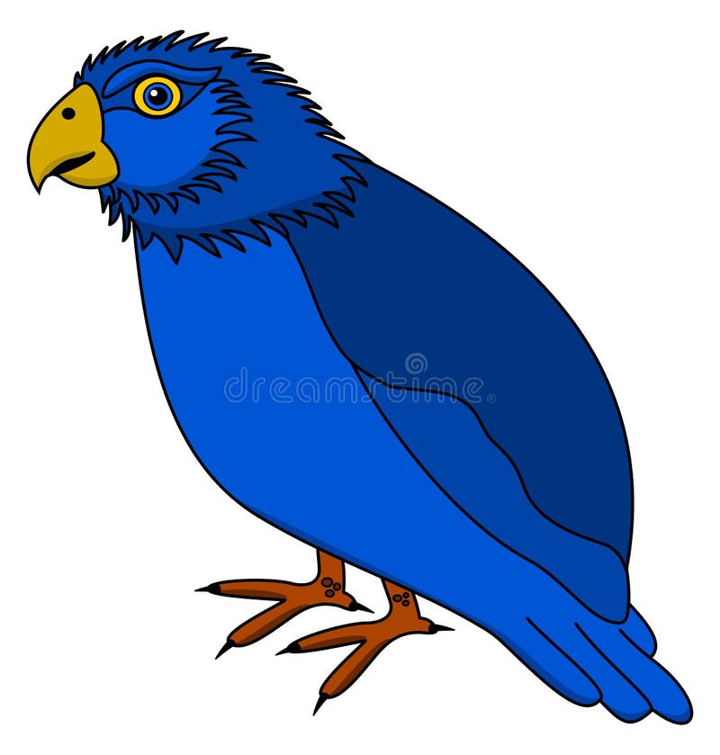 A blue parakeet s profile stock vector. Illustration of alone - 53978430