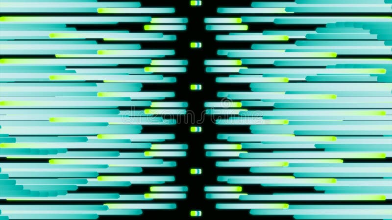 Blue Parallel Lines . Design. Bright Turquoise Rays in Animation that ...