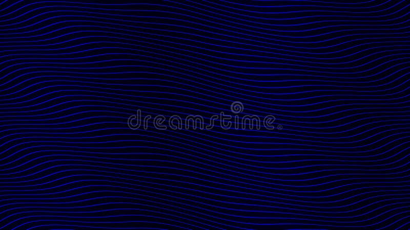 Blue Parallel Wave Lines Slow Flowing Animation on Black Background ...