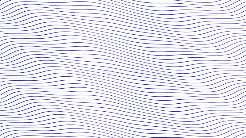 Blue Parallel Wave Lines Slow Flowing Animation on Black Background ...