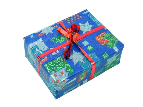 Blue Parcel stock photo. Image of wrapped, holiday, paper - 111980