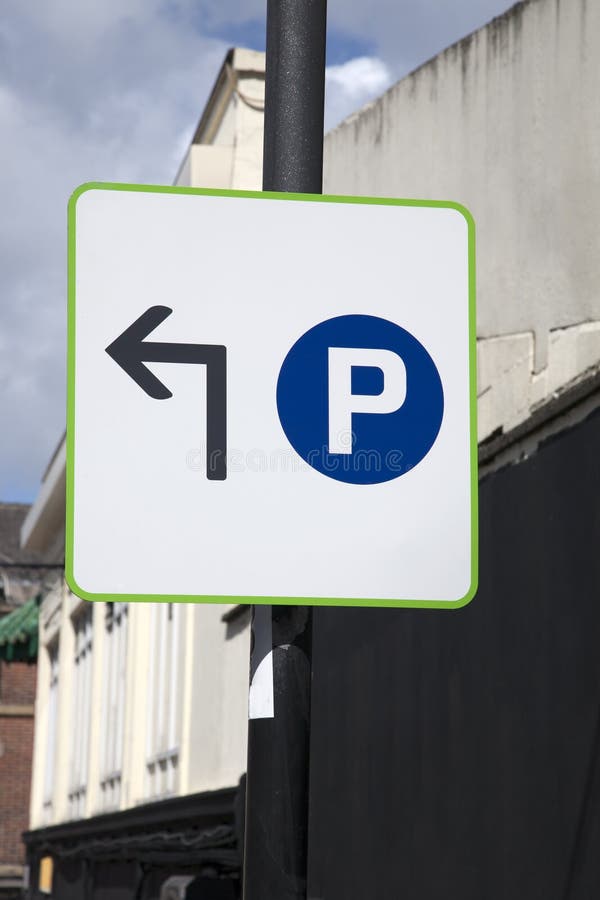 Blue Parking Lot Sign stock image. Image of sign, park - 27807451