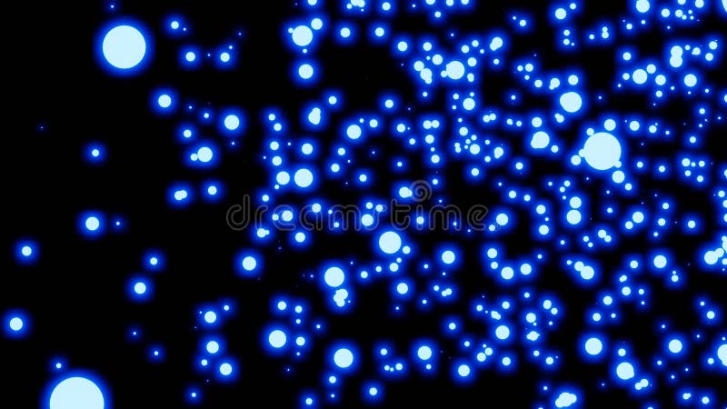 Blue Particle Abstract on Black Background Stock Video - Video of ...
