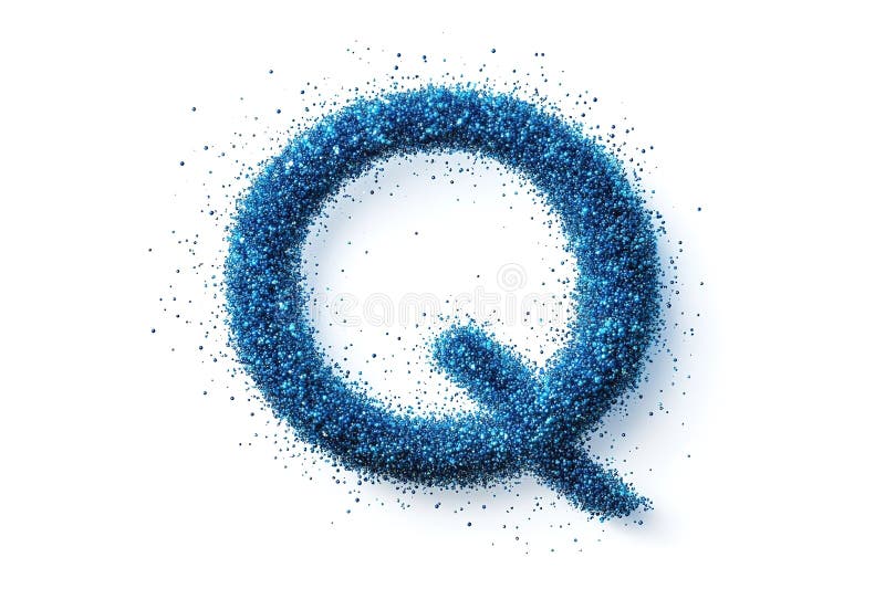 Blue Particle Burst: Number 31 Formed by Tiny Dots, Abstract Design ...