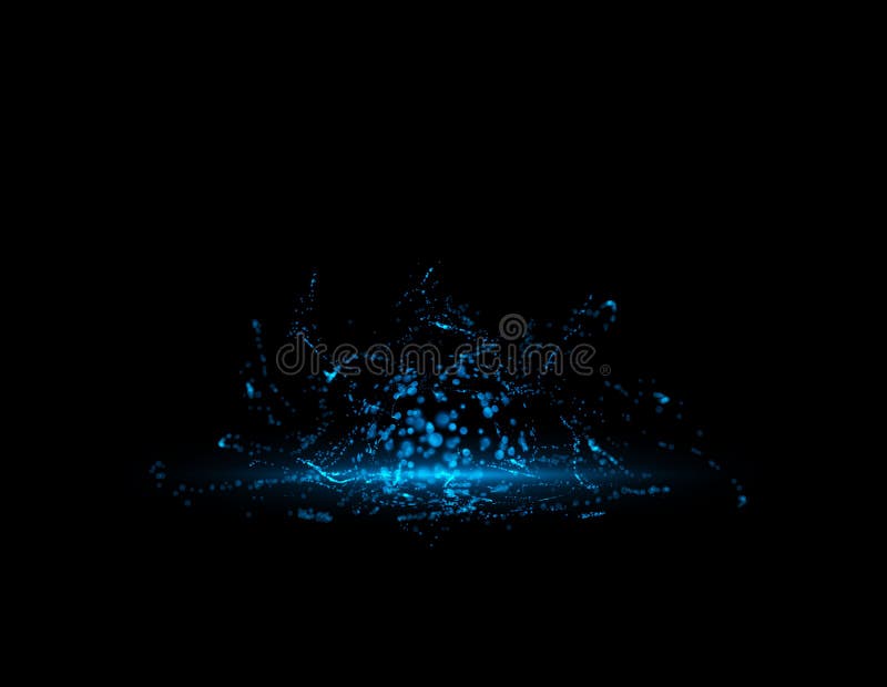 Blue Particle Explosion. Vector Illustration Stock Vector ...