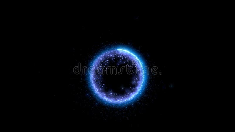Particle Spark Circle Spiral Motion Effect Stock Footage - Video of ...