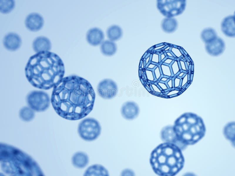 Blue particles stock illustration. Illustration of molecular - 12433711