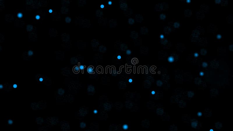 Blue Particles on a Black Background Fly Looping Stock Footage - Video ...