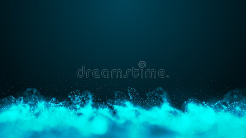 Blue Particles at the Bottom of an Abstract Glitter Background ...