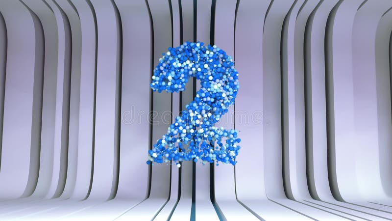 Blue Particles Countdown in a Modern Background Stock Video - Video of ...