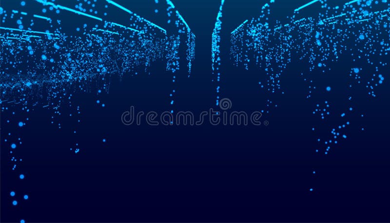 Blue Particles Sparkle Spray Debris. Overlays Background . Design ...