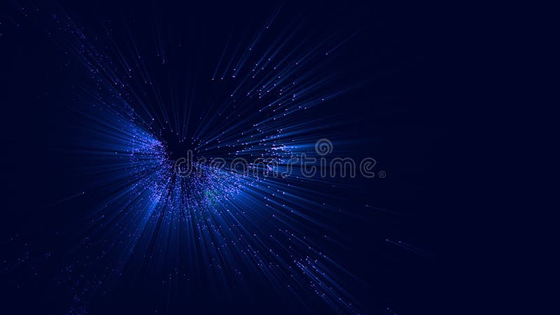 Blue Particles Floating on Black Background Stock Video - Video of ...