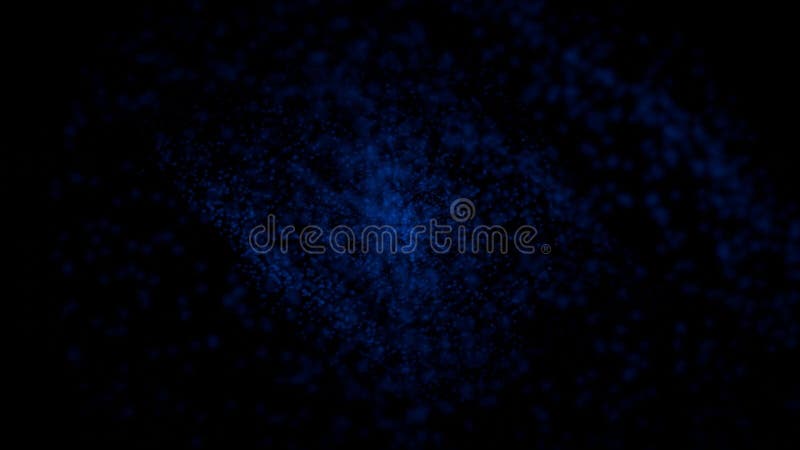 Blue Particles Floating on Black Background Stock Video - Video of ...